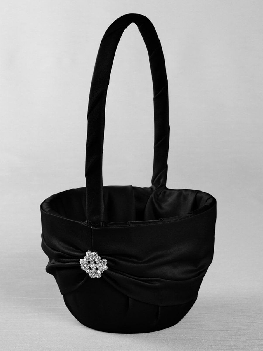 Black Flower Girl Baskets
